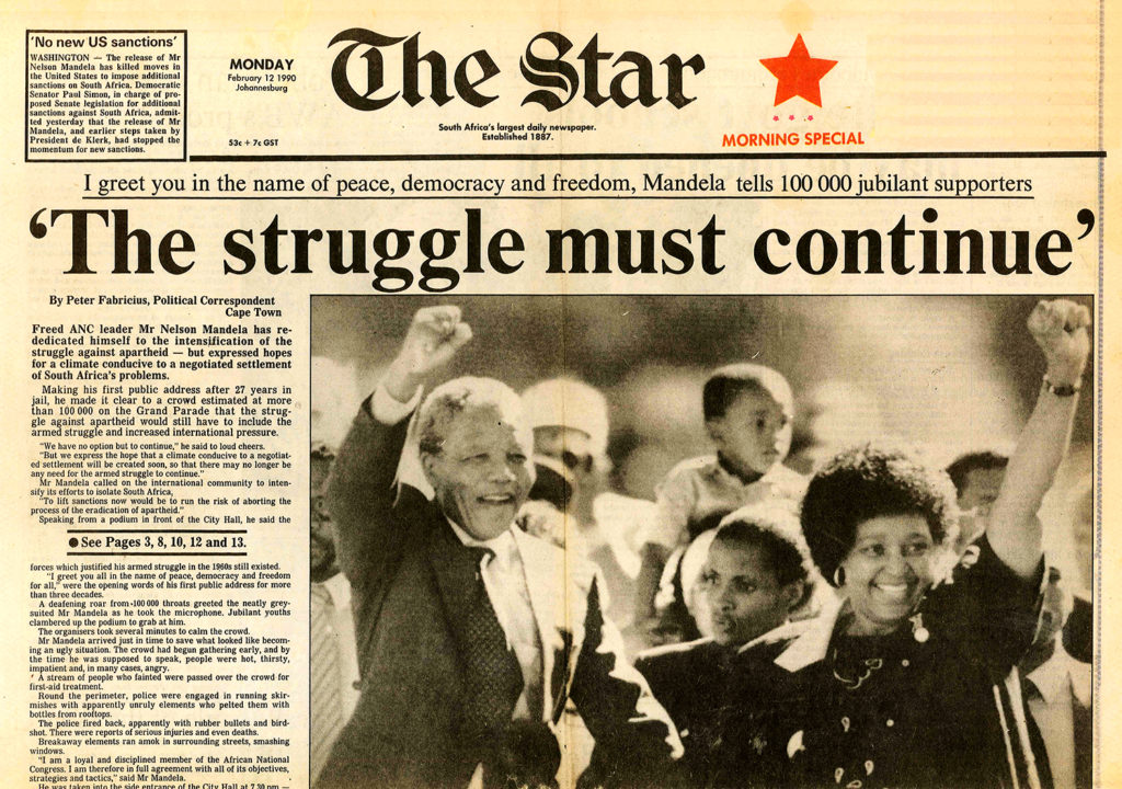 Nelson Mandela release from jail 11 February 1990 - Institute of Current World Affairs